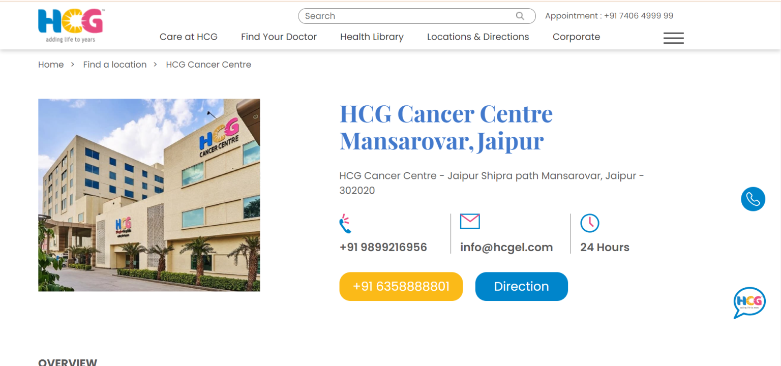 Top 10 Cancer Hospitals in Jaipur