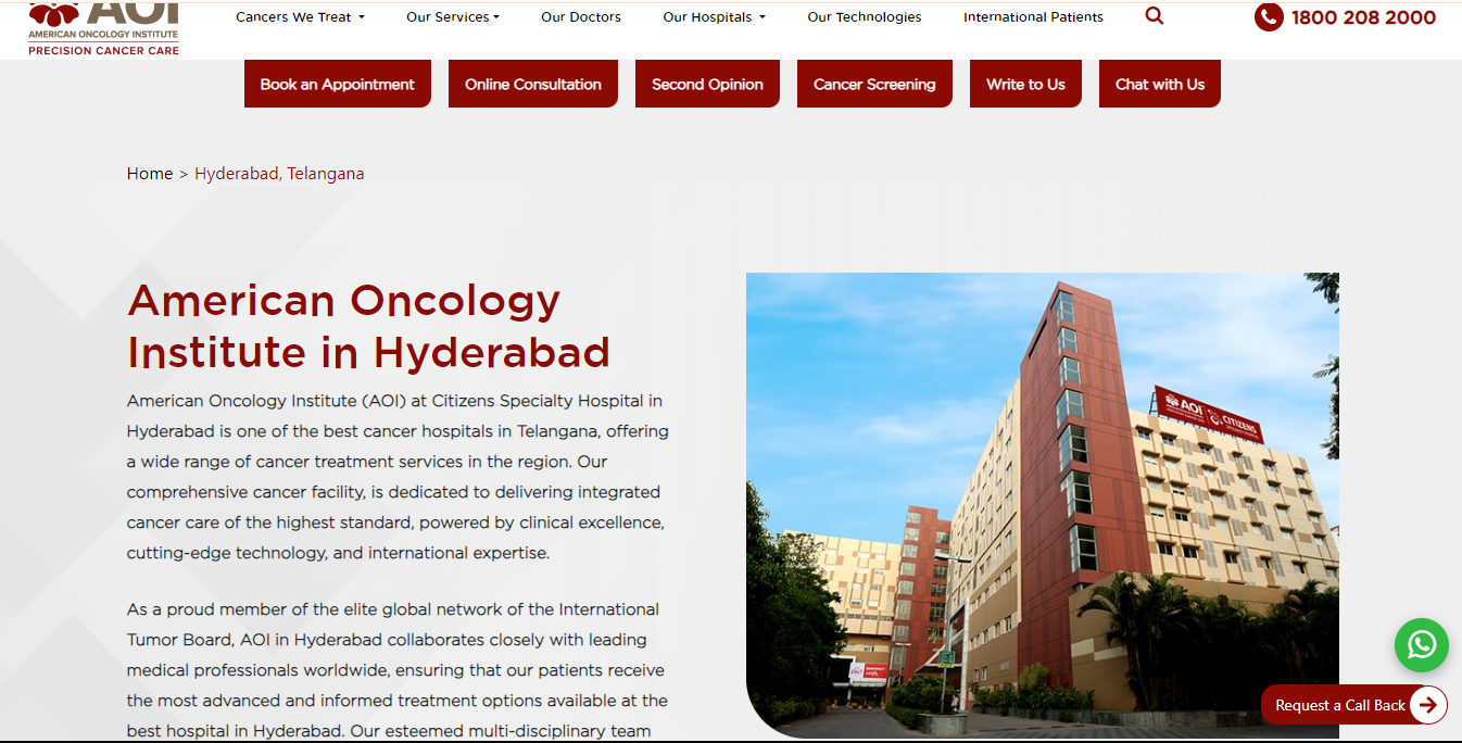 Top 10 Private & Government Cancer Hospitals in Hyderabad