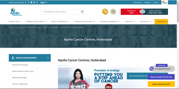 Top 10 Private & Government Cancer Hospitals in Hyderabad