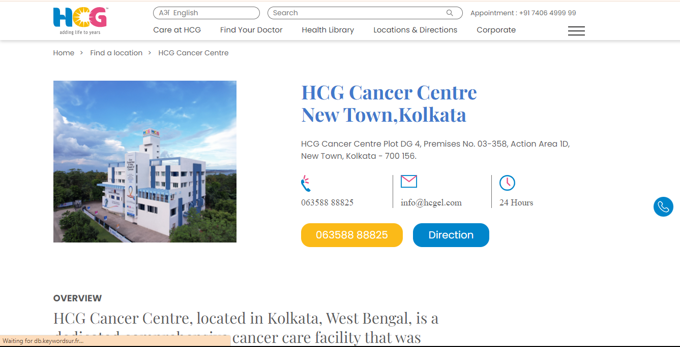 Top 10 Private & Government Cancer Hospitals in Kolkata